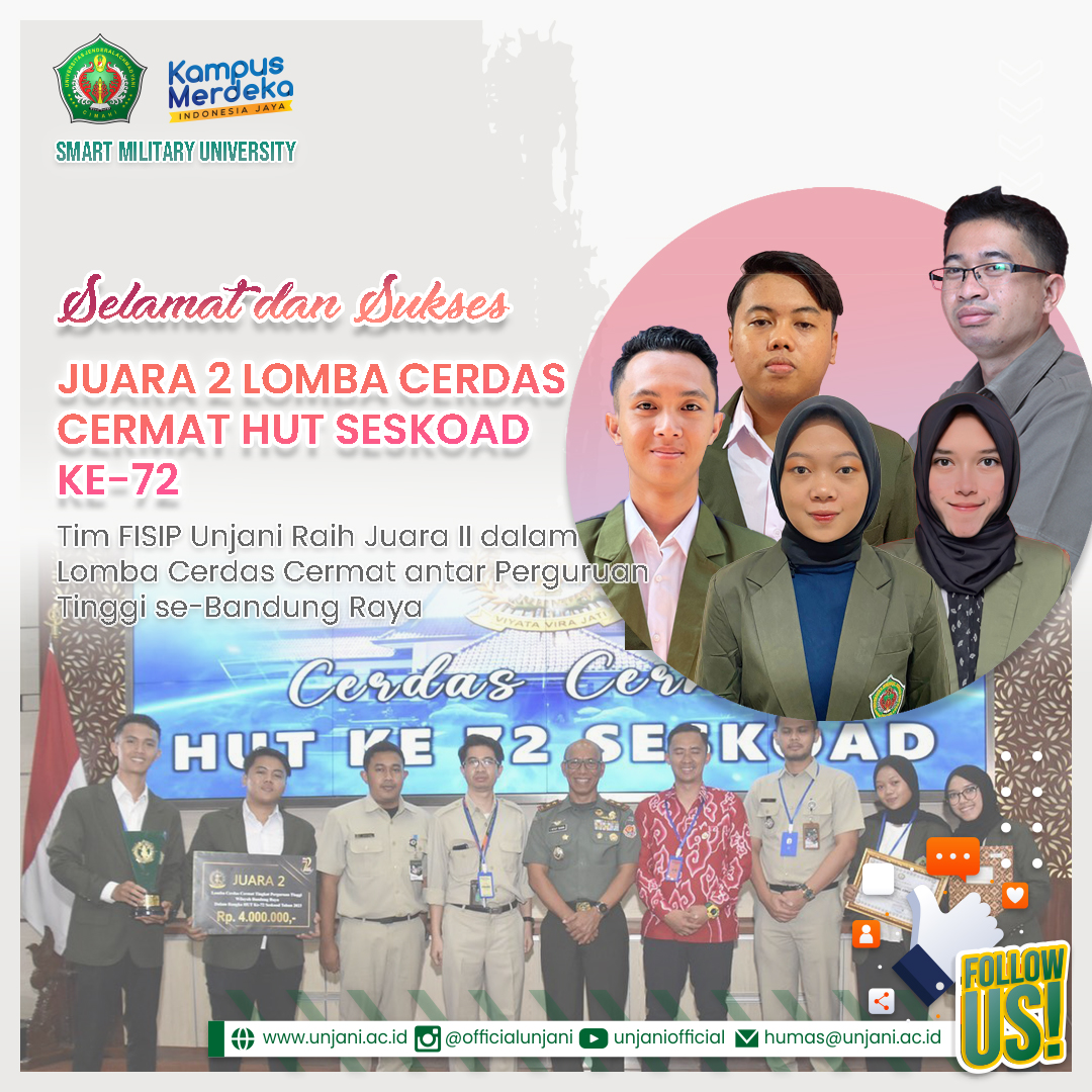 Tim Unjani Raih Juara II Lomba Cerdas Cermat HUT SESKOAD Ke-72 ...