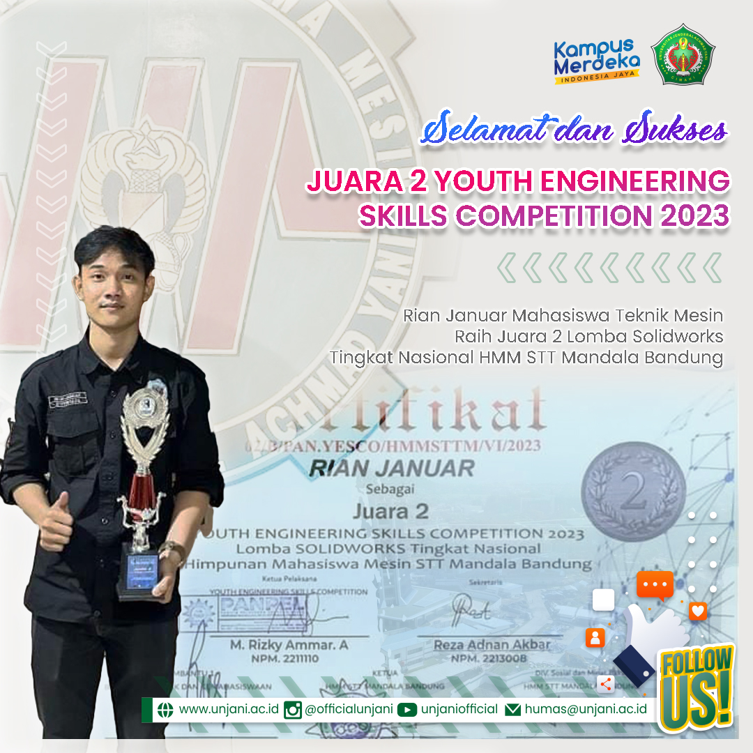 Juara 2 Diraih Oleh Rian Januar, Mahasiswa Teknik Mesin Lomba Tingkat ...