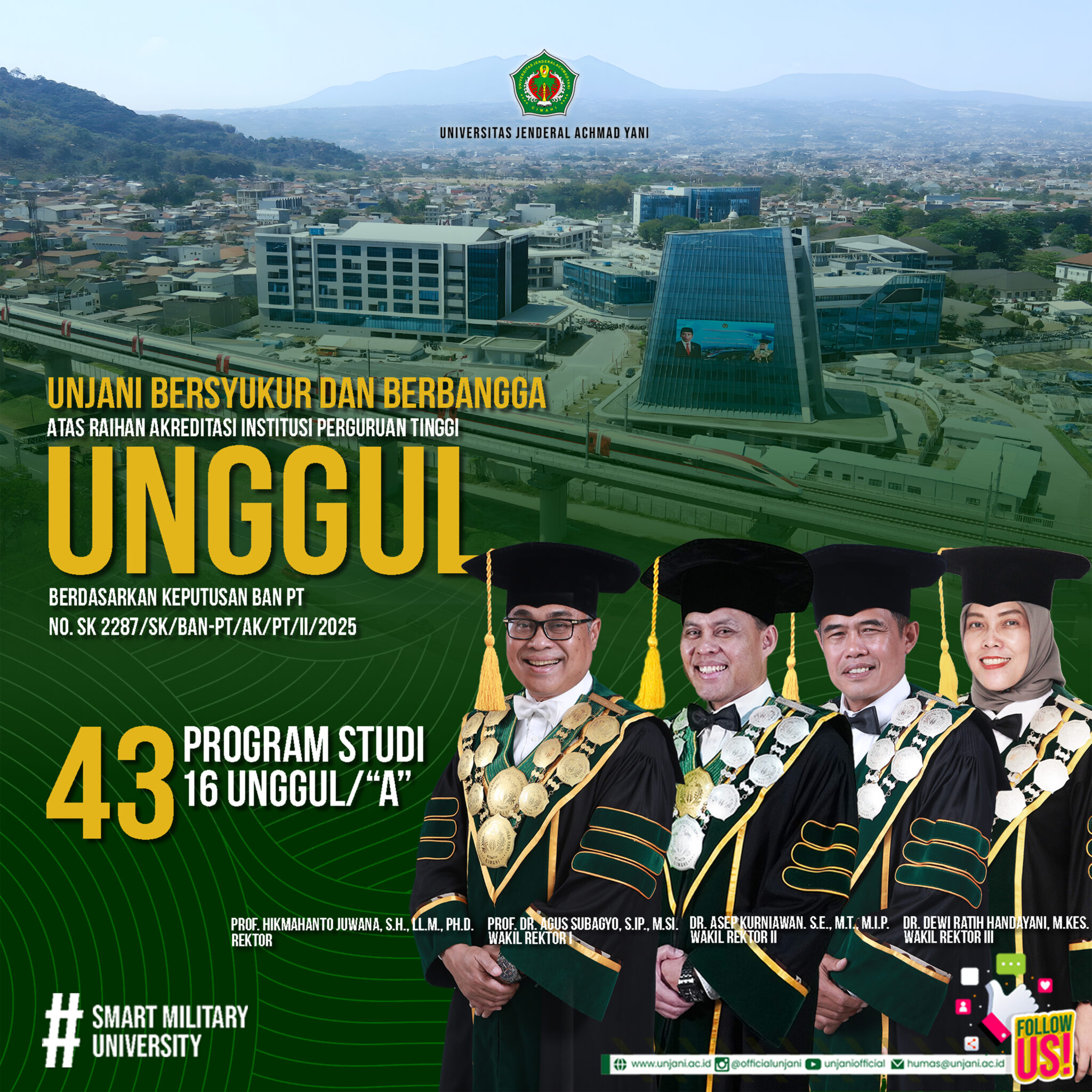 Universitas Jenderal Achmad Yani Raih Akreditasi UNGGUL - Universitas Jenderal Achmad Yani